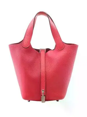 Hermès Clemence Picotin Lock 18 Handbag - Pink