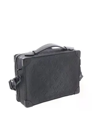 LOUIS VUITTON 2020-2026 Monogram Taurillon Handle Soft Trunk Satchel - Black