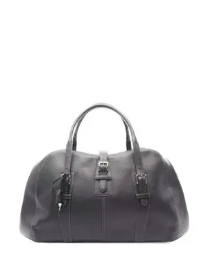 Loewe Leather Senda Handbag Boston Bag - Black