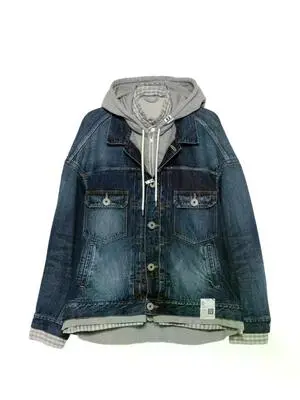 Mihara Yasuhiro Layered-effect Denim Jacket