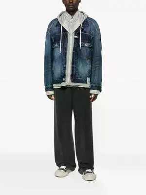 Mihara Yasuhiro Layered-effect Denim Jacket