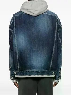 Mihara Yasuhiro Layered-effect Denim Jacket