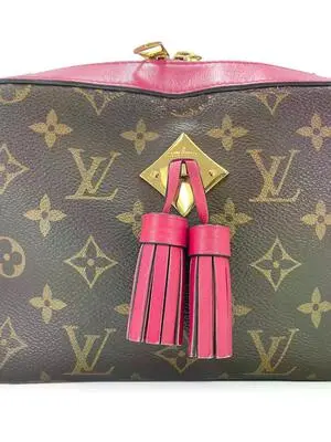 LOUIS VUITTON Monogram Tassel Shoulder Bag - Brown