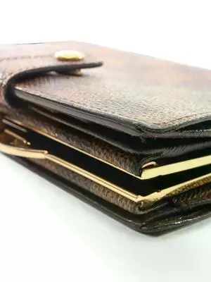 LOUIS VUITTON 2002 Portefeuille Viennois Damier Ebène Wallet