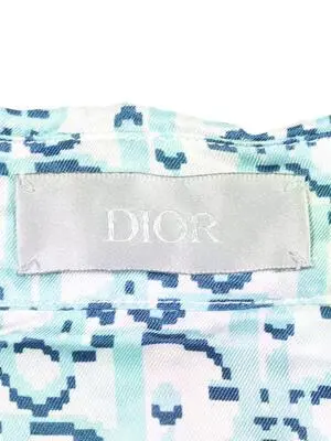 Dior 2010s Oblique Pixel Short-sleeve Shirt - Blue