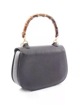 Gucci 2000s Bamboo Handbag - Black