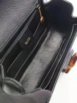 Gucci 2000s Bamboo Handbag - Black