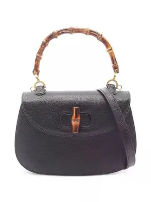 Gucci 2000s Bamboo Handbag - Black