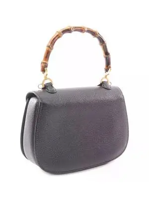 Gucci 2000s Bamboo Handbag - Black