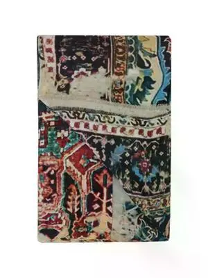 Faliero Sarti Rug-print Frayed Scarf - Neutrals