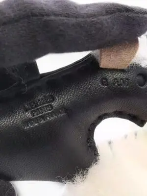 Hermès 2026 Paddy Shearling Bag Charm - Black