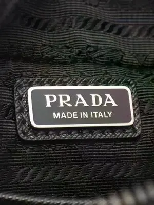 Prada Saffiano Leather Shoulder Bag - Black