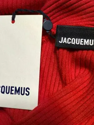 Jacquemus La Robe Maille Colin Ribbed Dress