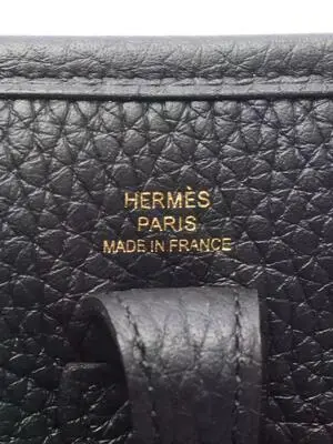 Hermès Clemence Evelyne Tpm 16 Cross Body Bag - Black