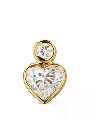 Sophie Bille Brahe Petit Lily Coeur Diamond Earring