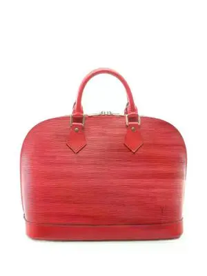 LOUIS VUITTON 1997 Alma Epi Tote Bag - Red