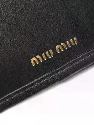 Miu Miu 2020s Matelassé Trifold Wallet