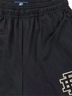 ERIC EMANUEL Logo-print Mesh Shorts - Black