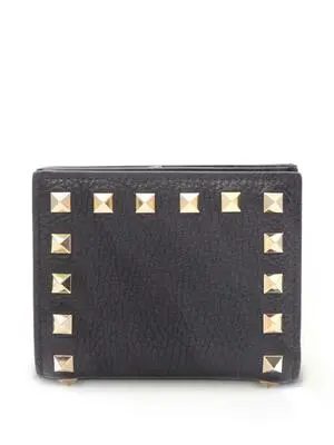 Valentino Garavani 2020s Rockstud Bi-fold Wallet - Black