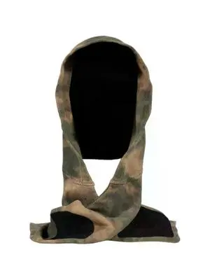 DIARY 1999 Camouflage-print Hood Scarf - Green