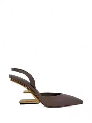 Fendi First Slingback Pumps - Neutrals