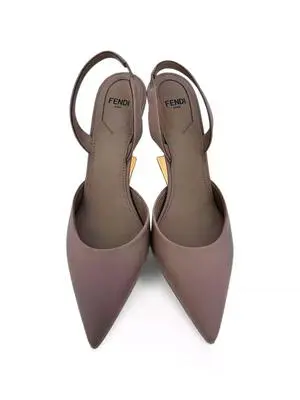 Fendi First Slingback Pumps - Neutrals