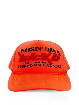 SICKO Mesh-panel Trucker Hat - Orange