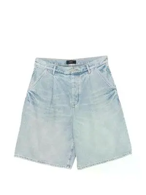 PURPLE BRAND Pleated Denim Shorts