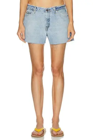 ALIGRACE Low Waist Ultra Baggy Denim Shorts