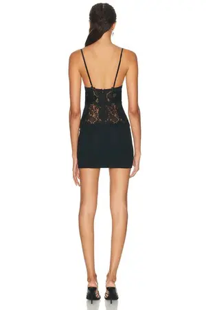 Dolce & Gabbana Georgette Silk Stretch Mini Dress