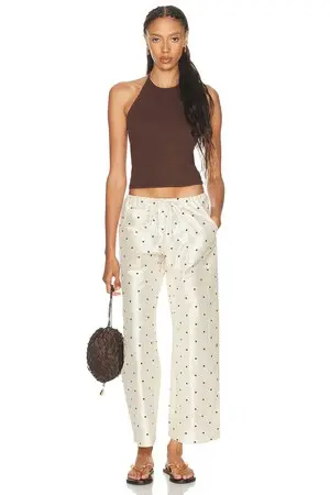 Donni. The Baby Rib Halter Top