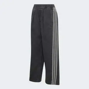 Adidas Stadium Washed Denim Loose Fit Pants - Black