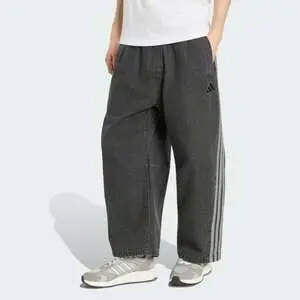 Adidas Stadium Oversized Fit Denim Full Length Open Hem Track Pants