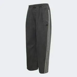 Adidas Stadium Oversized Fit Denim Full Length Open Hem Track Pants
