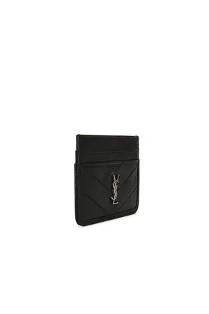 Saint Laurent Credit Card Case In Black