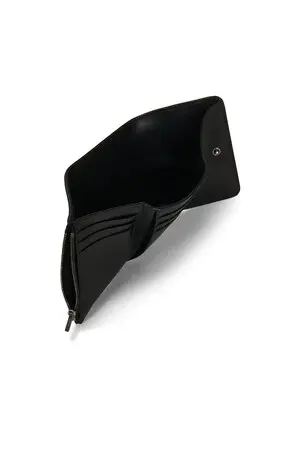 Saint Laurent Slim Tri-fold Wallet In Black