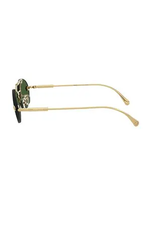 Versace Oval Sunglasses In Multi