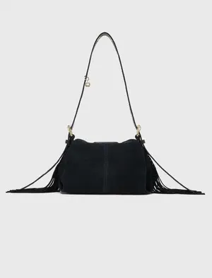 Maje Suede Mini Miss M Bag