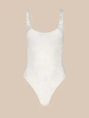 L'Agence Kalea Mesh Bodysuit - Ivory