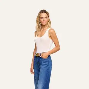 L'Agence Kalea Velvet Bodysuit - Ivory