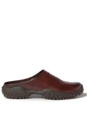 Miu Miu Leather Clogs