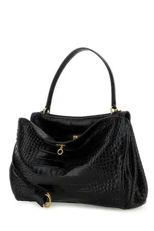 Balenciaga Leather Rodeo Handbag - Black
