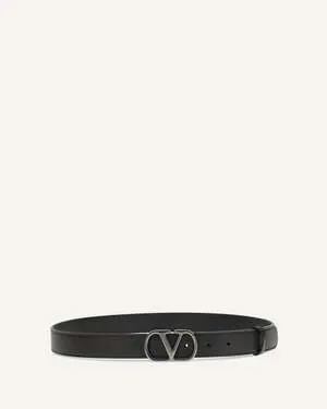 Valentino Garavani Vlogo Signature Leather Belt