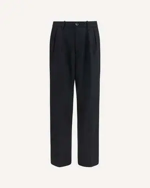 NINE:INTHE:MORNING Kai Baggy Wool-blend Pants - Black