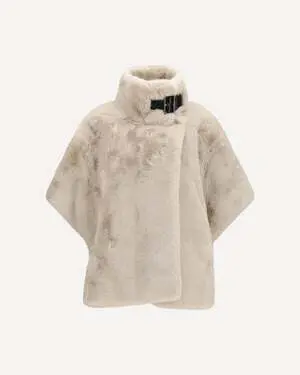 Pinko Faux Fur Jacket With Buckle