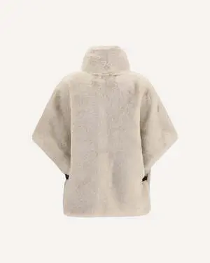 Pinko Faux Fur Jacket With Buckle