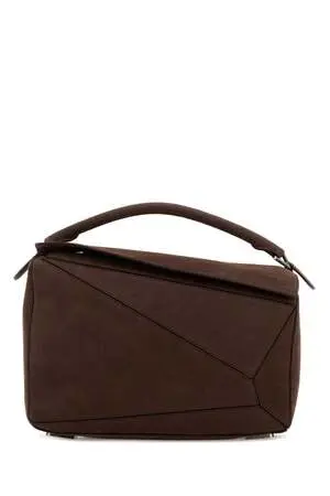 Loewe Leather Large Puzzle Handbag - Brown