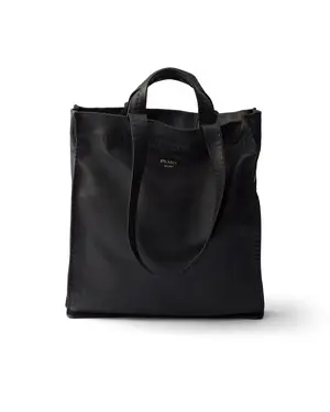 Prada Nappa Leather Tote Bag - Black