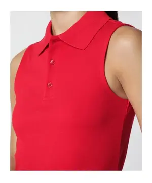 FLORE FLORE Lauren Sleeveless Polo Collar Dress