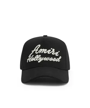 Amiri Hollywood Logo Baseball Cap - Black